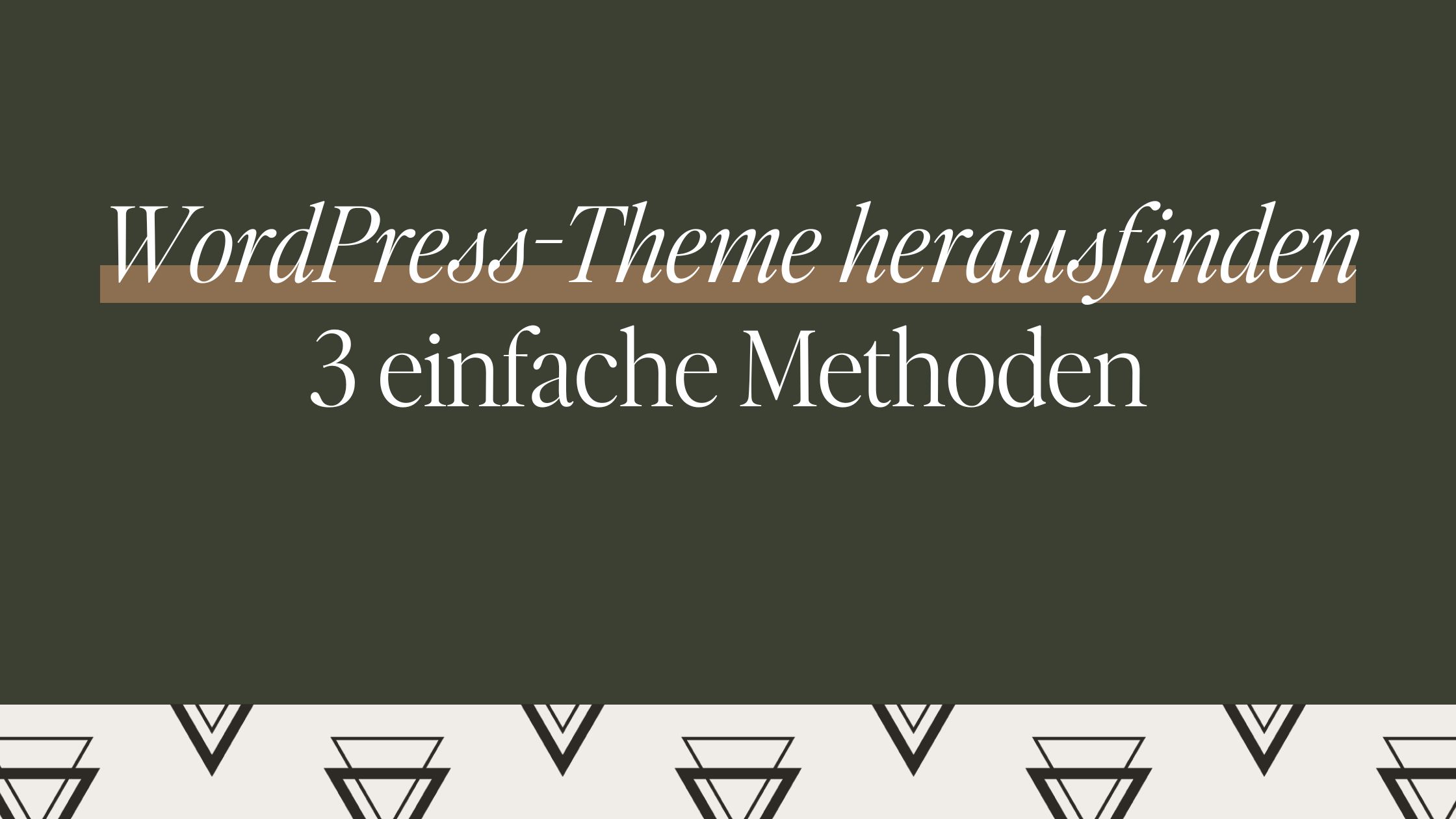 WordPress Theme herausfinden: 3 einfache Methoden | Magdalena Gajewski